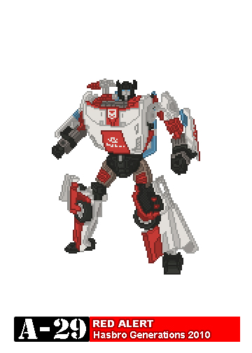 105 Red Alert – Transformers Retro Pixel Art