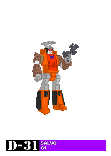 111 Salvo – Transformers Pixel Art & GANIRON BEAT'EM UP