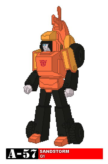 161 Sandstorm – Transformers Retro Pixel Art