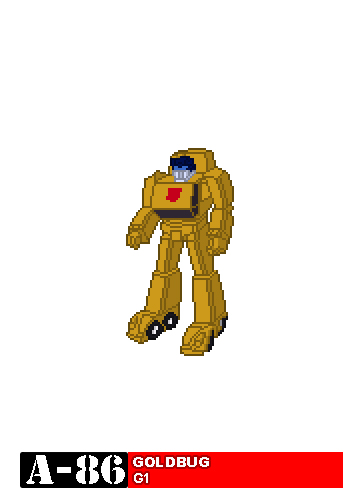 218 Goldbug – Transformers Pixel Art & GANIRON BEAT'EM UP
