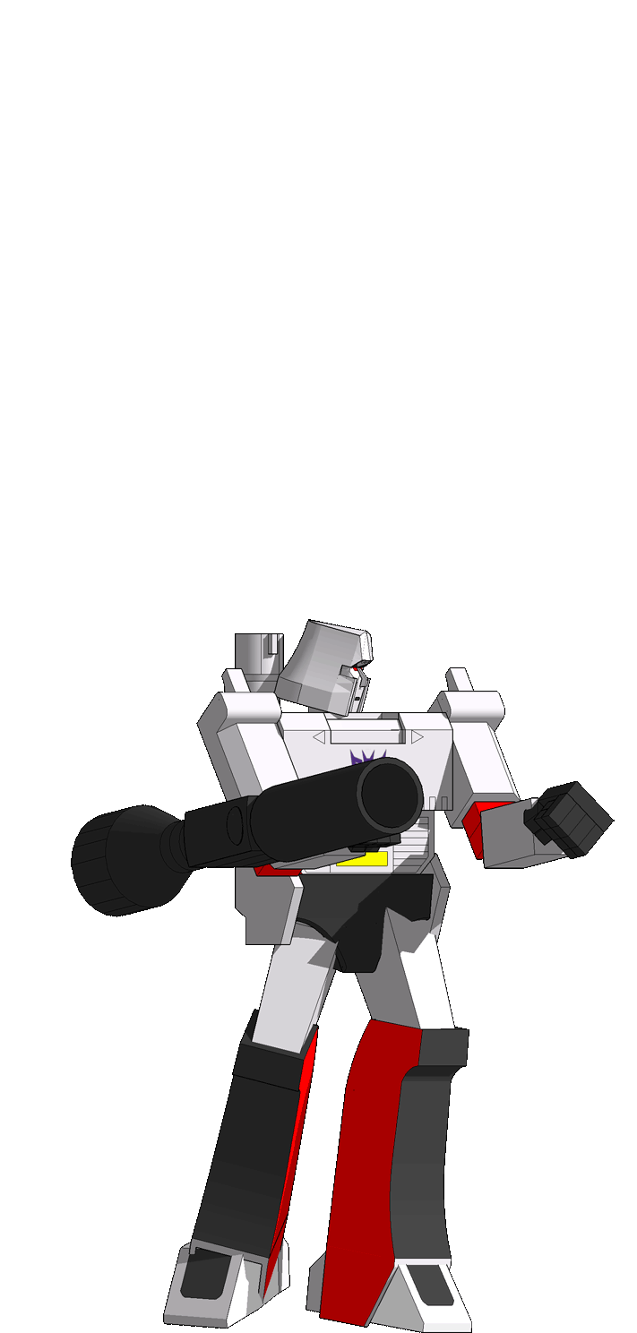 D01.40 Megatron – Jump & Jump Attack – Transformers Retro Pixel Art